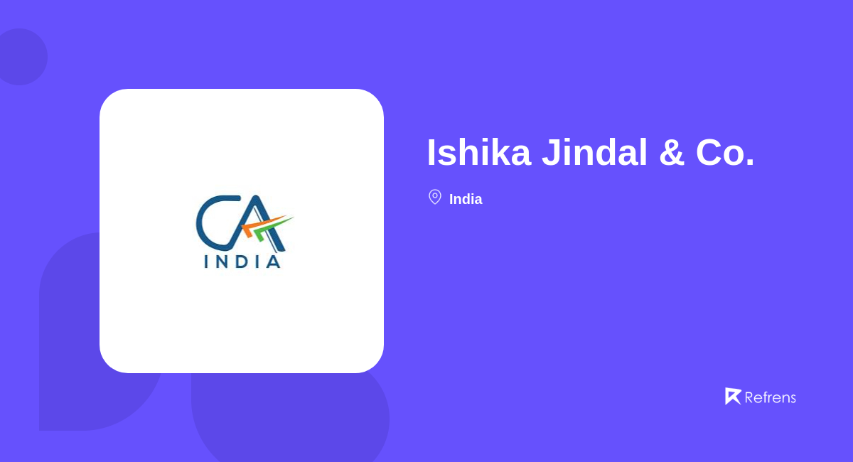 Ishika Jindal & Co. -Refrens