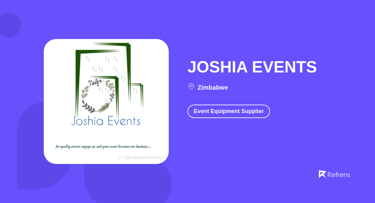 JOSHIA EVENTS -Refrens
