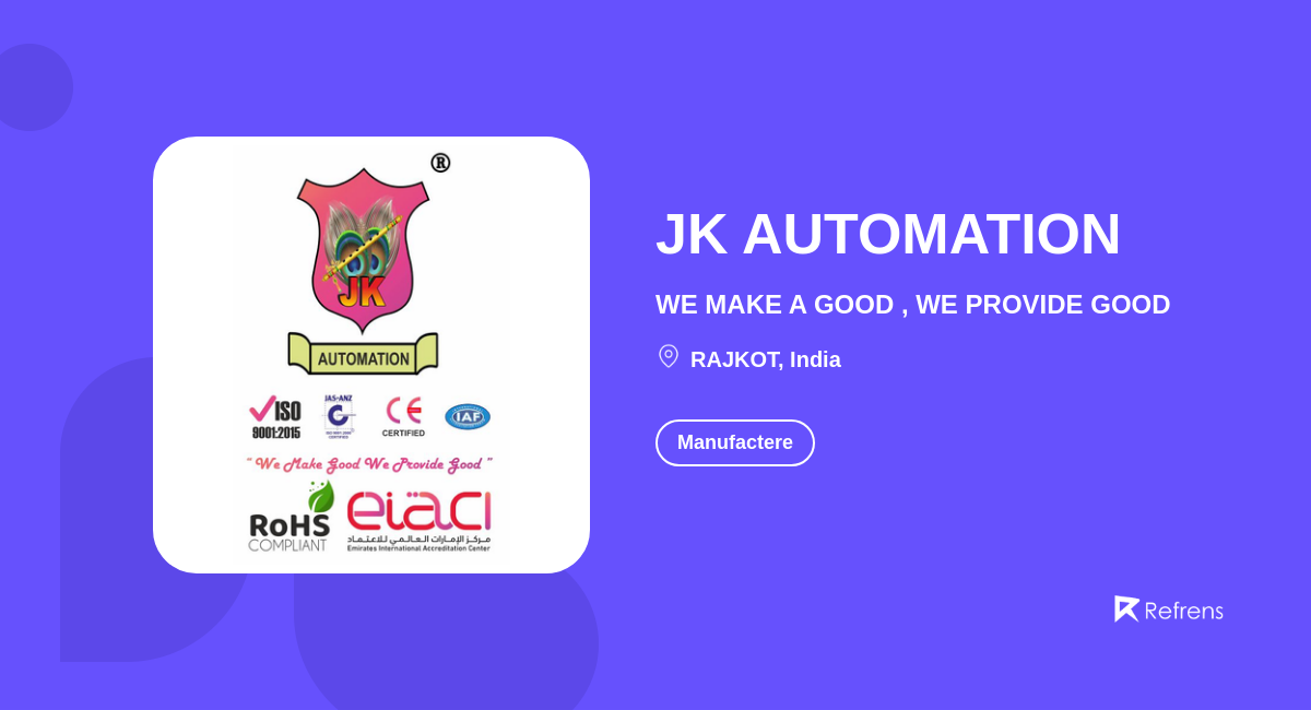 JK AUTOMATION, RAJKOT -Refrens