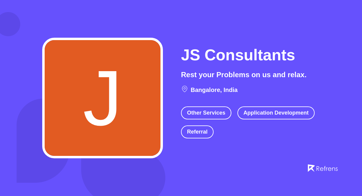 JS Consultants | Other Services, Bangalore -Refrens
