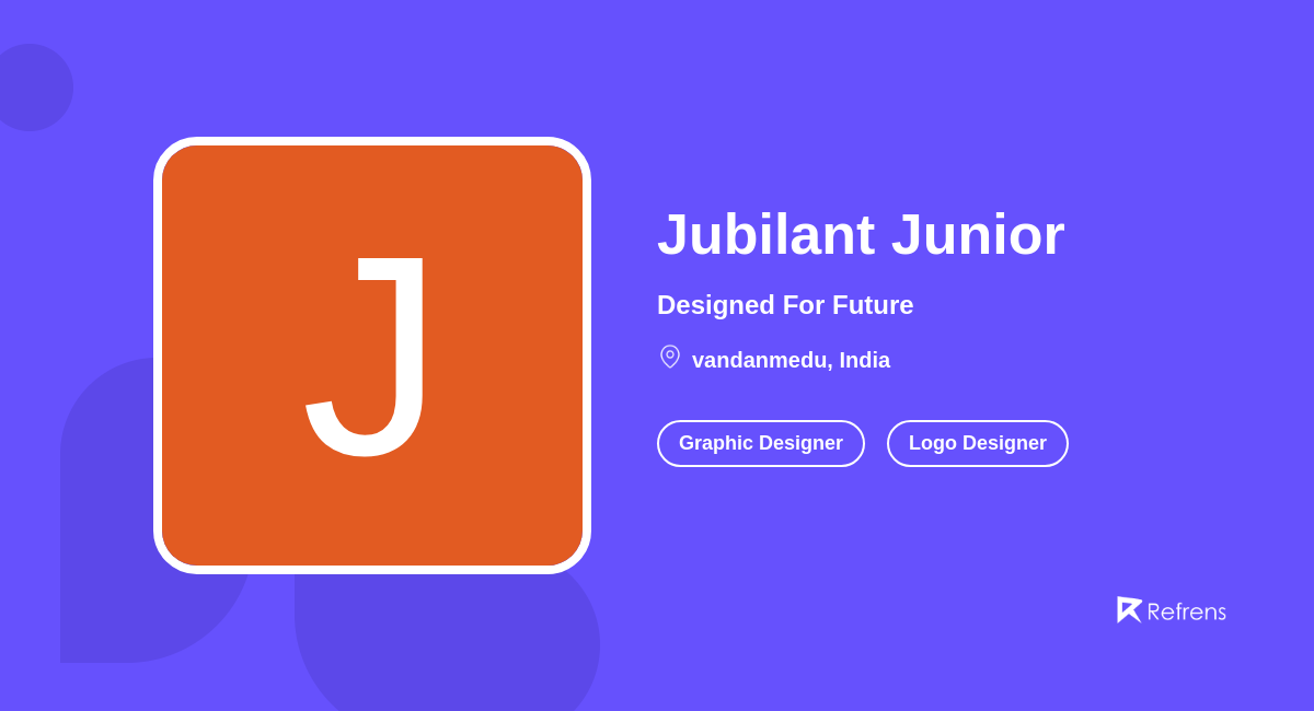 Jubilant Junior | Logo Designer, vandanmedu -Refrens