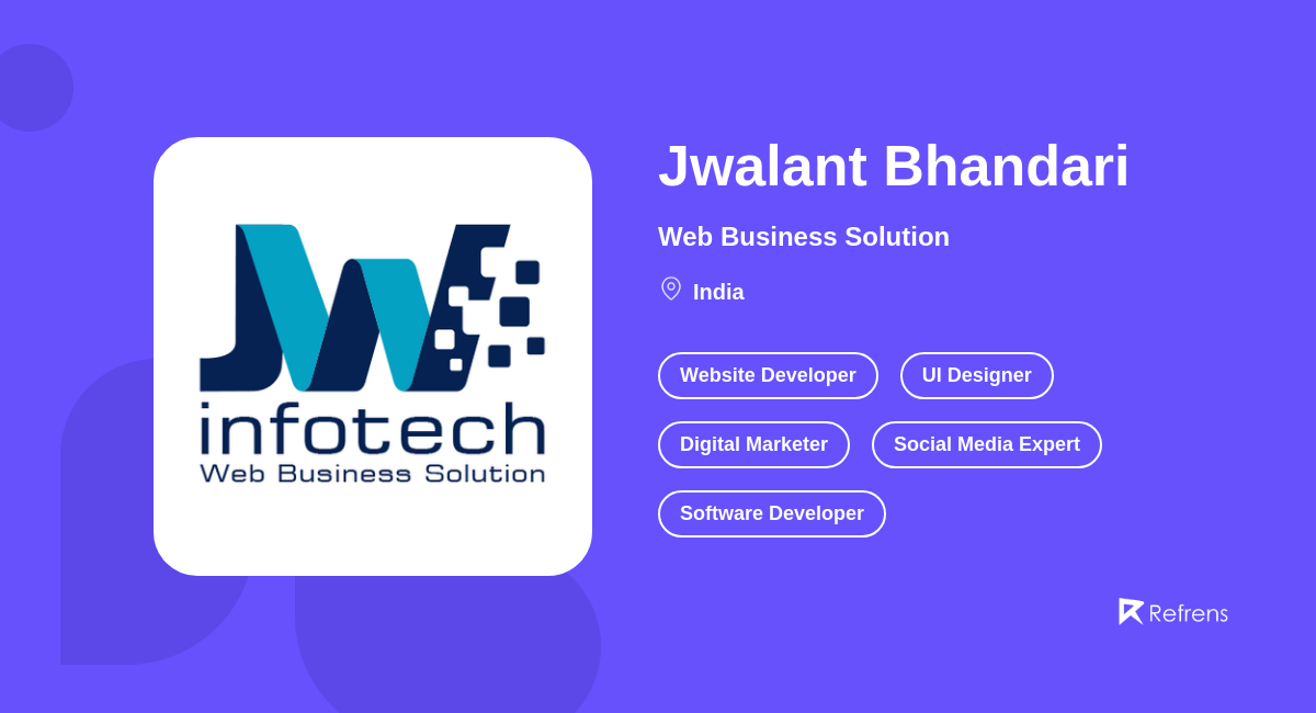 Jwalant Bhandari -Refrens