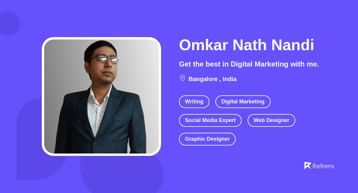 Omkar Nath Nandi | Digital Marketing, Bangalore -Refrens