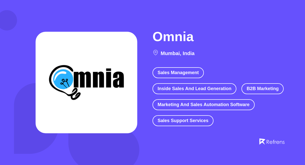 Omnia | Sales Management, Mumbai -Refrens