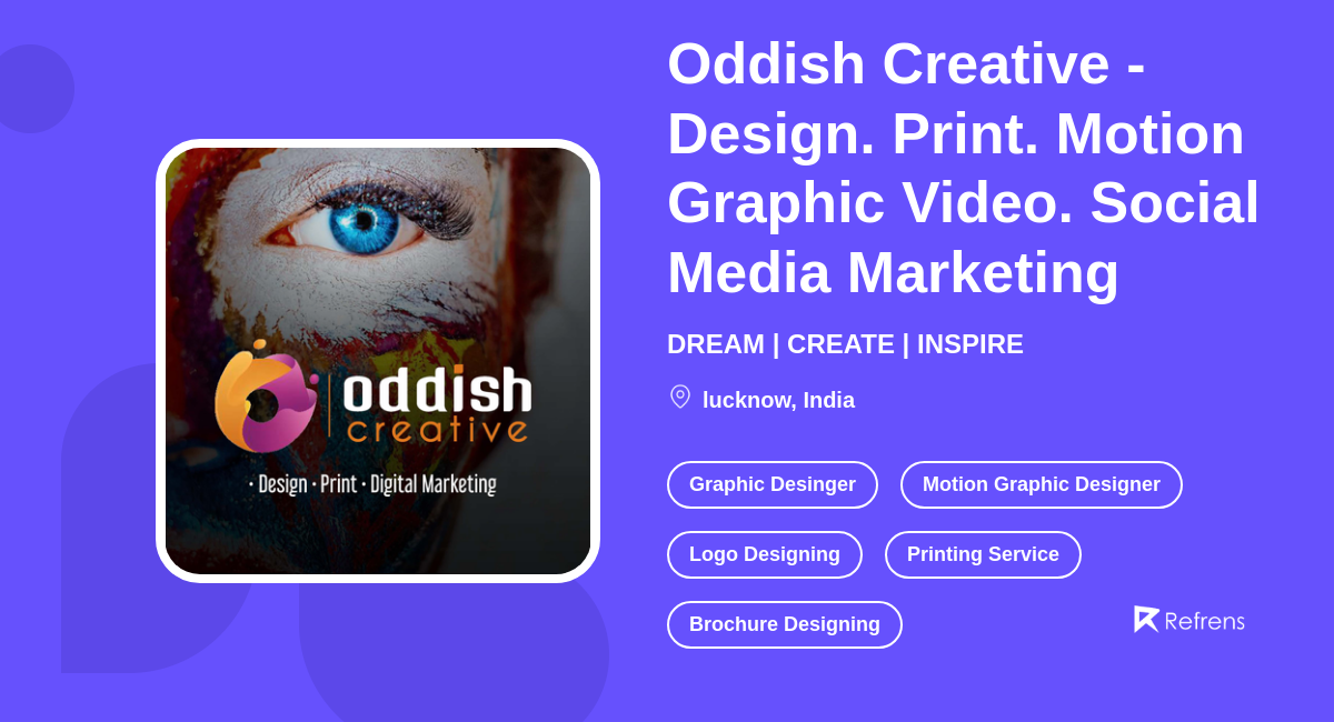 Oddish Creative - Design. Print. Motion Graphic Video. Social Media Marketing | Logo Designing ...