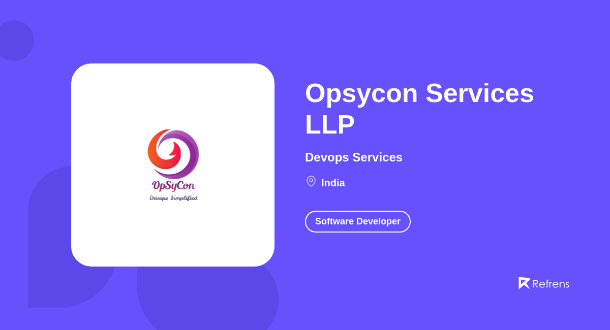Opsycon Services LLP -Refrens