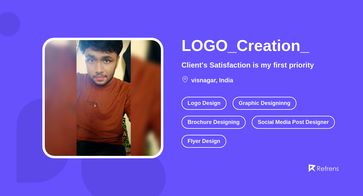 LOGO_Creation_ | Logo Design, visnagar -Refrens