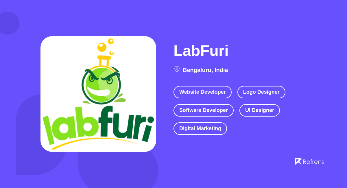 LabFuri | Website Developer, Bengaluru -Refrens