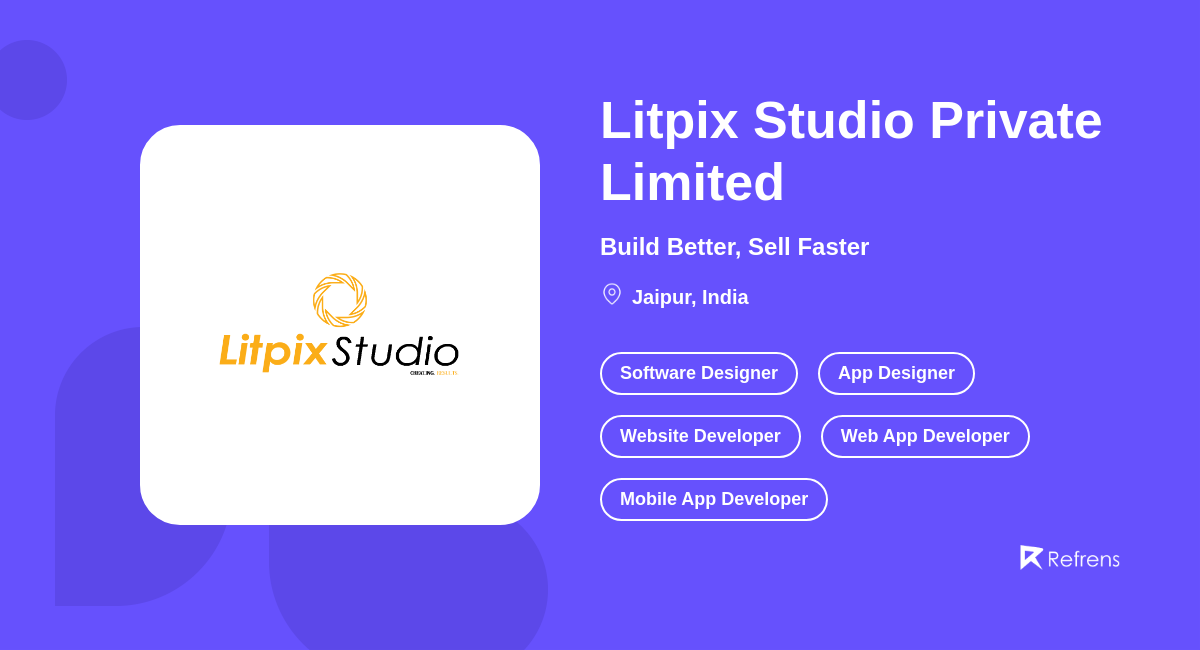 Litpix Studio Private Limited, Jaipur -Refrens