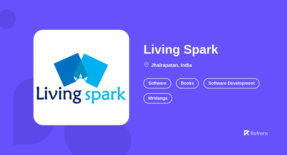 Living Spark | Software, Jhalrapatan -Refrens