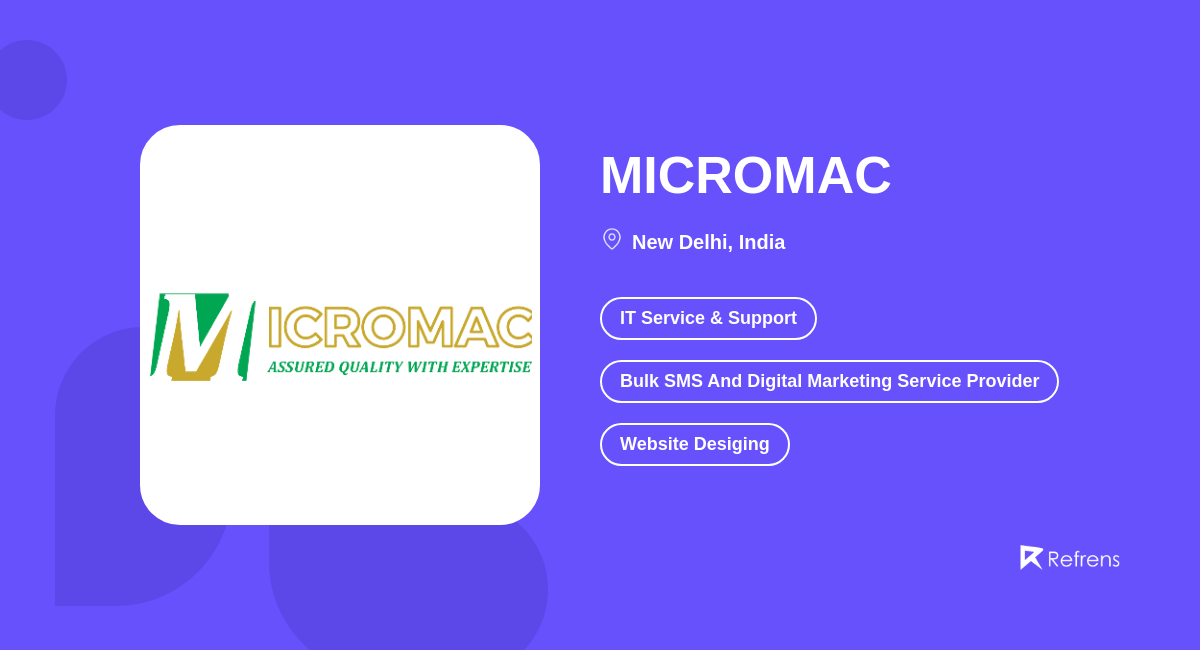 MICROMAC | Website Desiging, New Delhi -Refrens