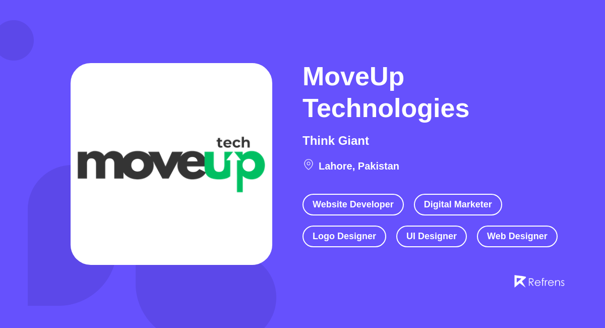 MoveUp Technologies, Lahore -Refrens