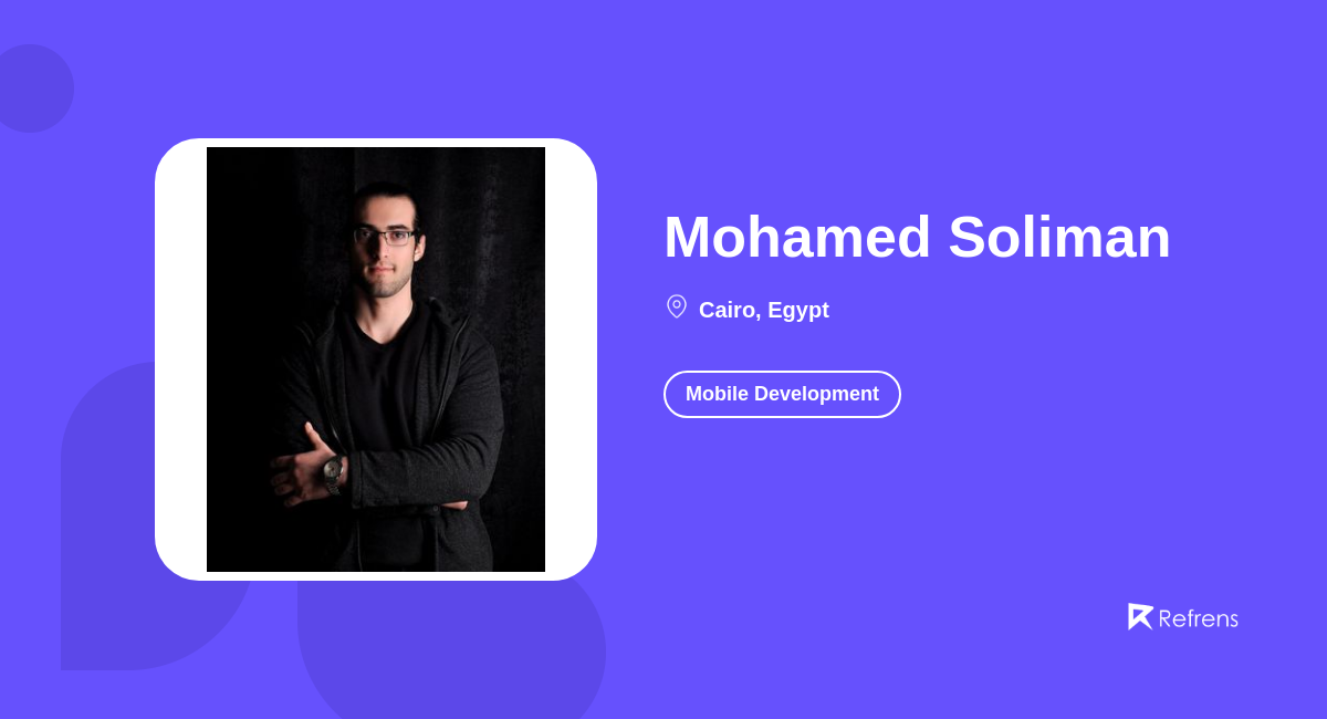 Mohamed Soliman, Cairo -Refrens