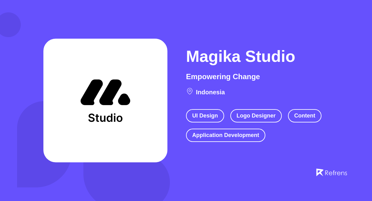 Magika Studio | Logo Designer -Refrens