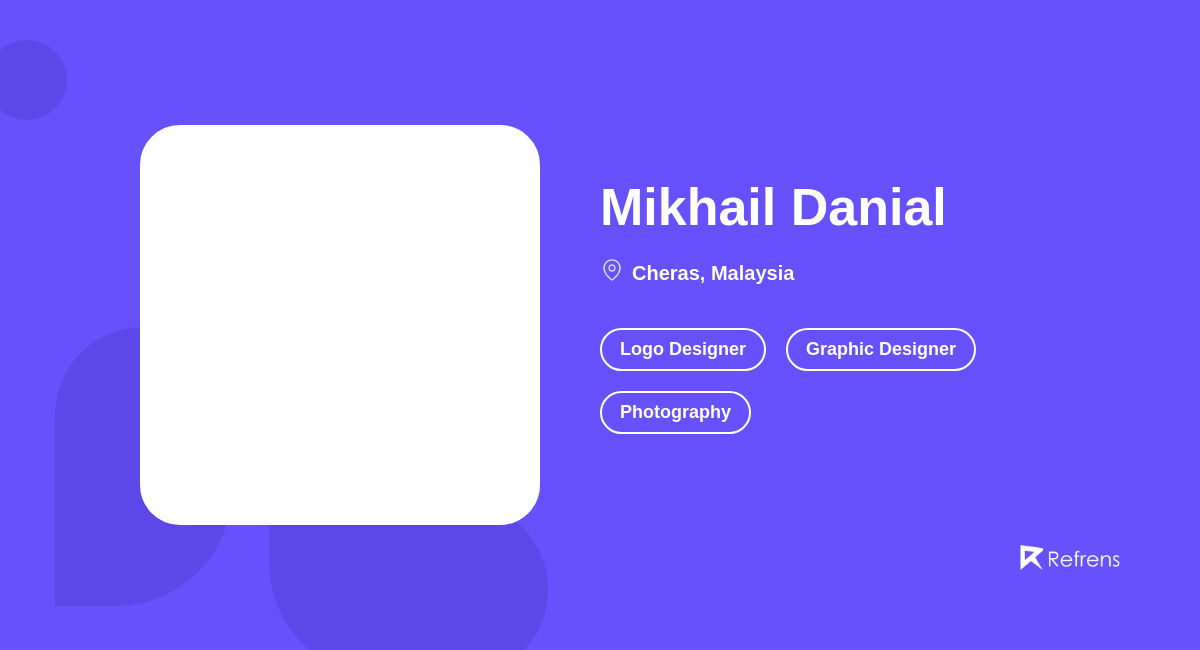 Mikhail Danial | Logo Designer, Cheras -Refrens