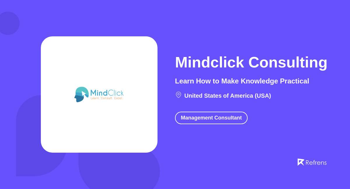 Mindclick Consulting | Management Consultant -Refrens