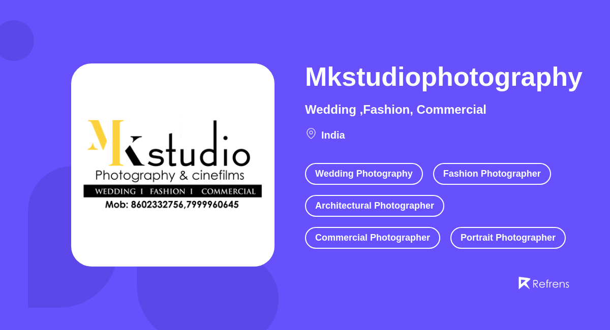 Mkstudiophotography -Refrens