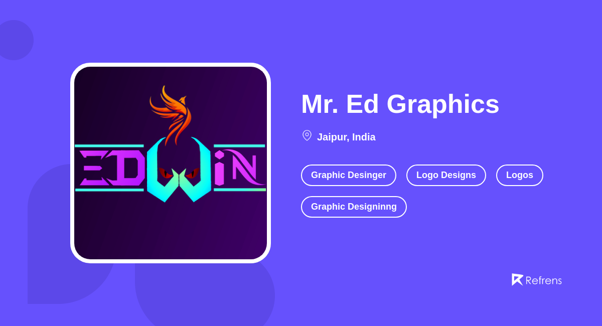 Mr. Ed Graphics | Graphic Desinger, Jaipur -Refrens