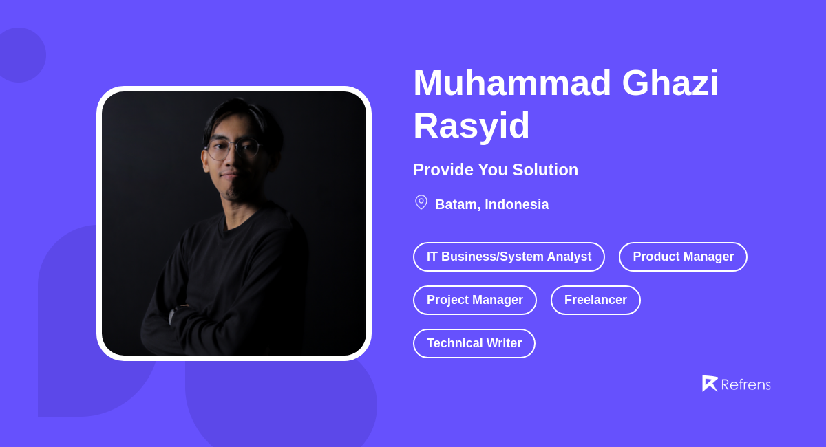 Muhammad Ghazi Rasyid | UI Designer, Batam -Refrens