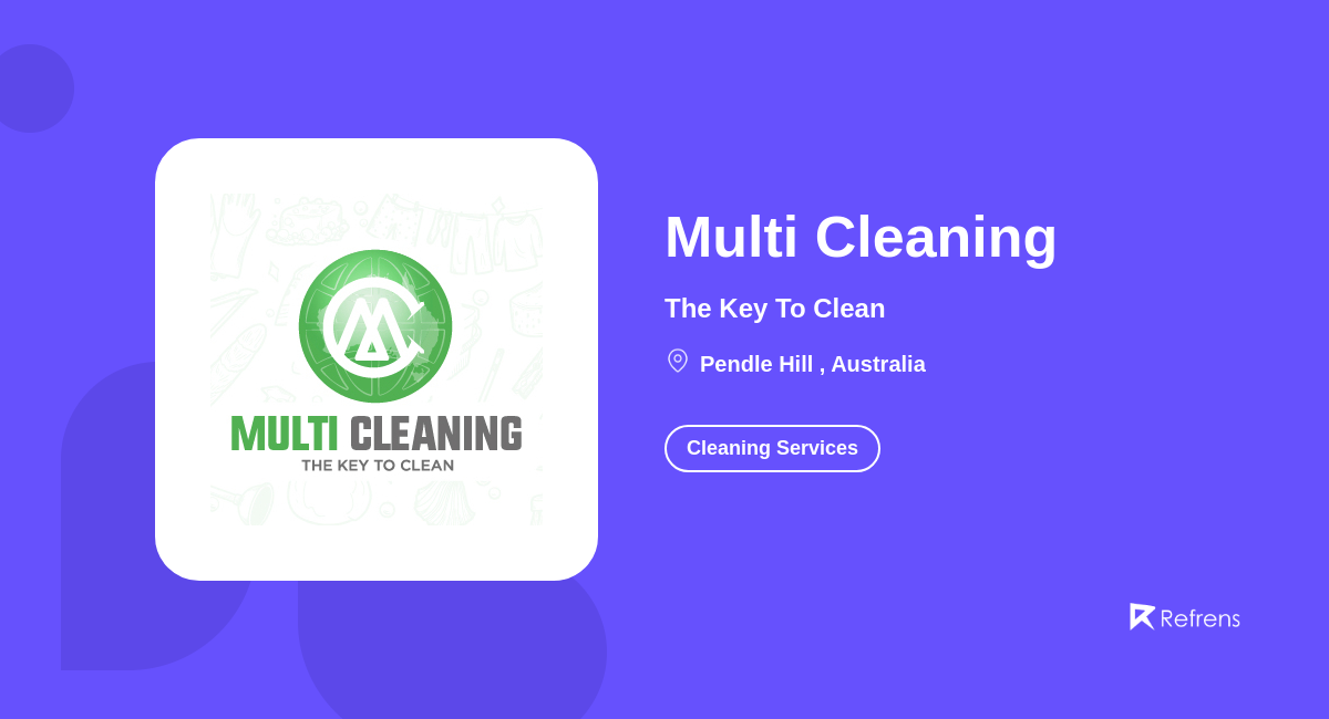 Multi Cleaning, Pendle Hill -Refrens