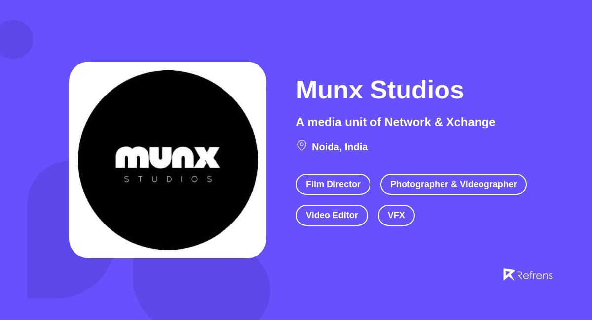 Munx Studios, Noida -Refrens