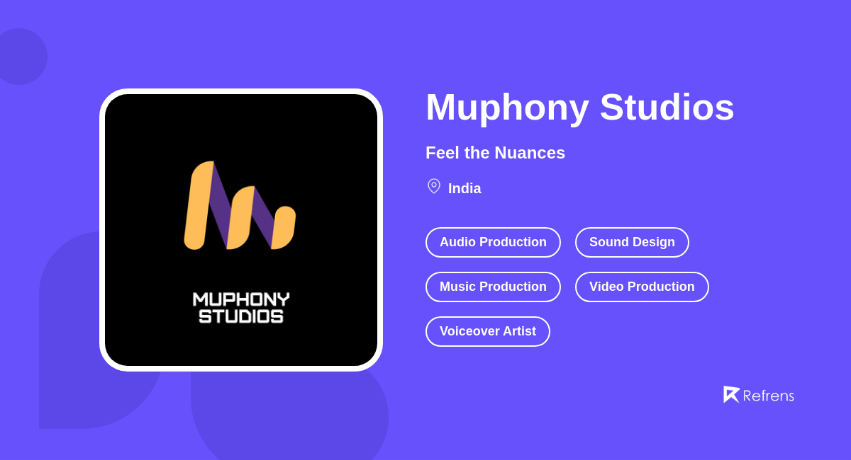 Muphony Studios -Refrens