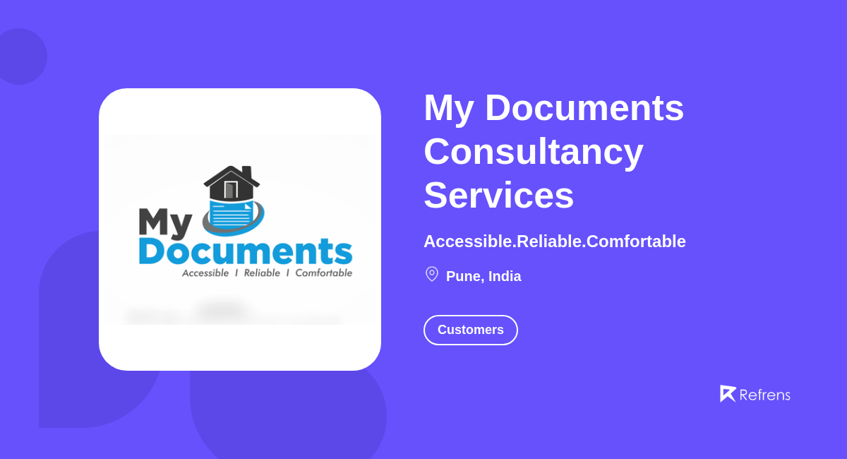 My Documents Consultancy Services, Pune -Refrens