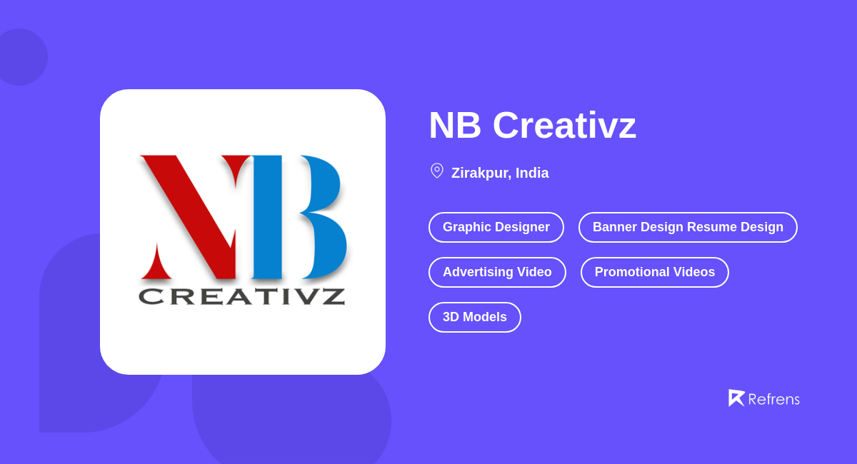 NB Creativz | Graphic Designer, Zirakpur -Refrens