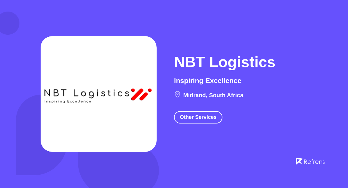 NBT Logistics | Other Services, Midrand -Refrens