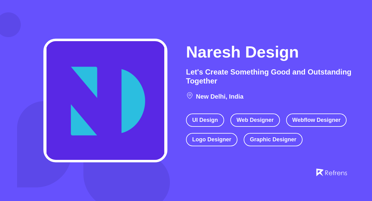 Naresh Design | Logo Designer, New Delhi -Refrens