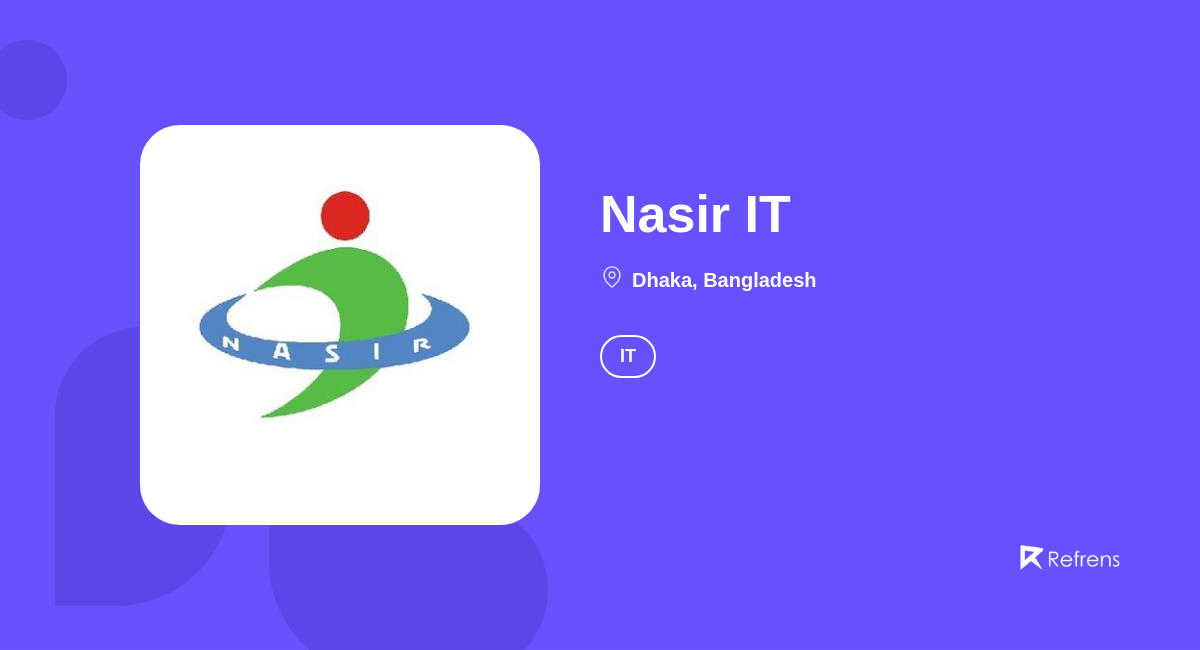 Nasir IT | IT, Dhaka -Refrens