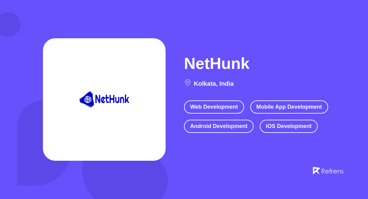 NetHunk | Web Development, Kolkata -Refrens