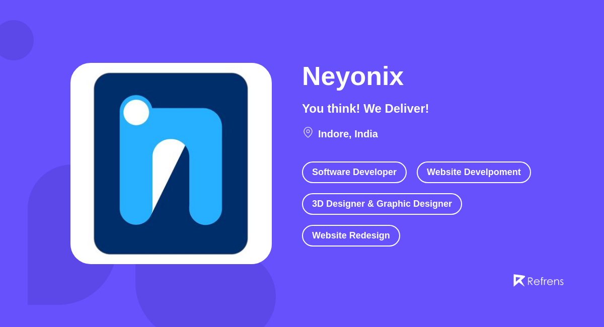 Neyonix | Software Developer, Indore -Refrens