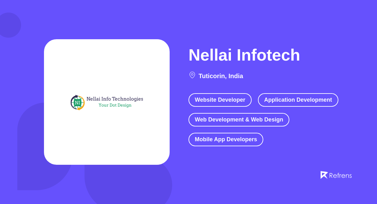 Nellai Infotech | Website Developer, Tuticorin -Refrens