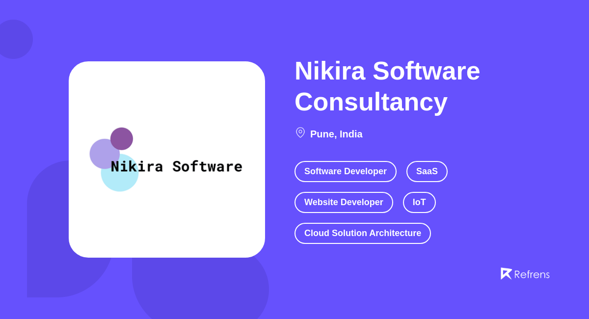 Nikira Software Consultancy | Website Developer, Pune -Refrens