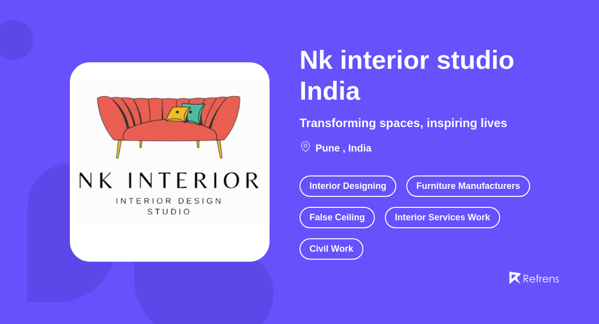 Nk interior studio India | Interior Designing, Pune -Refrens