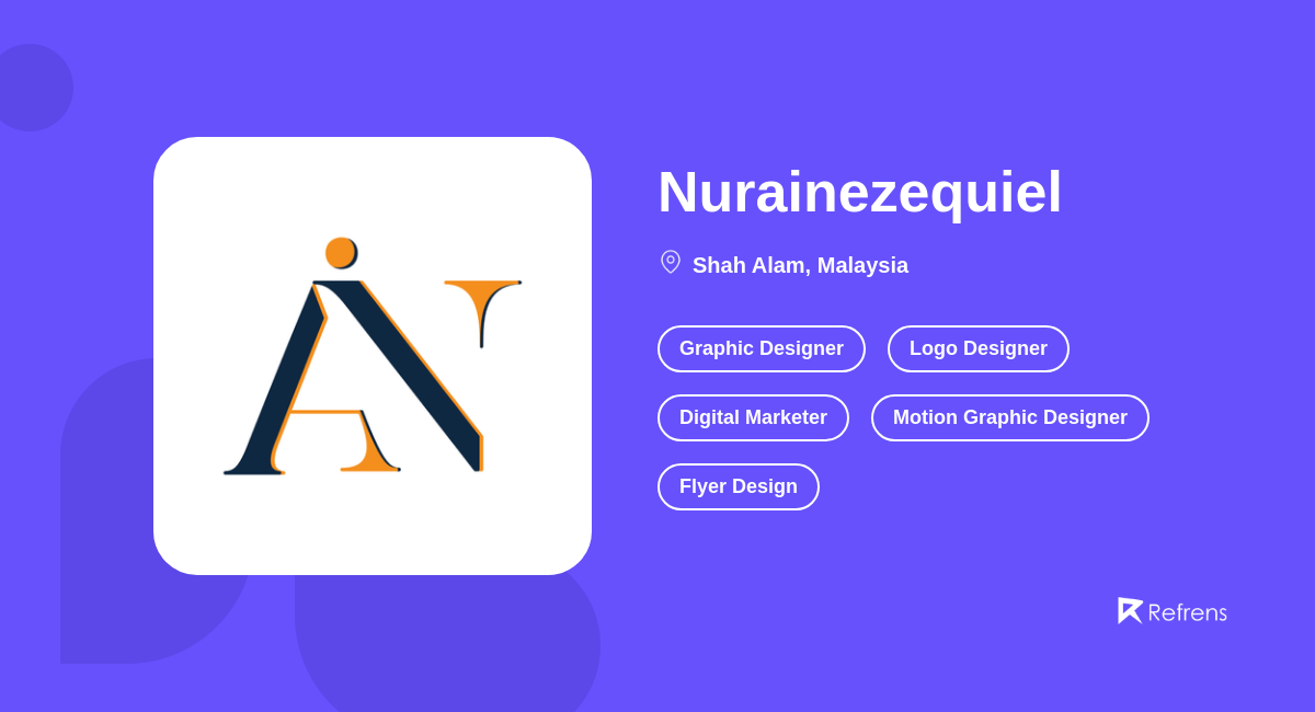 Nurainezequiel | Logo Designer, Shah Alam -Refrens