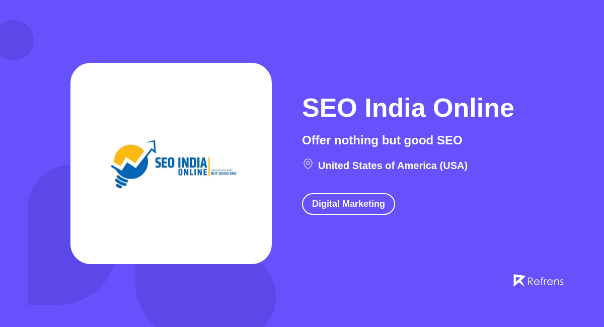 SEO India Online -Refrens