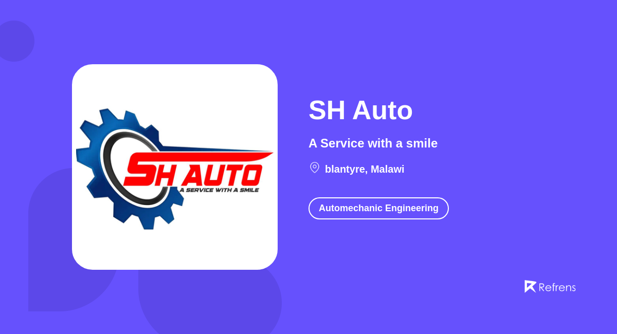 SH Auto, blantyre -Refrens