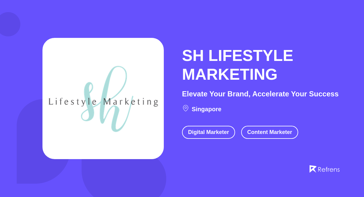 SH LIFESTYLE MARKETING -Refrens