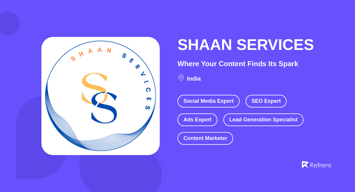 SHAAN SERVICES -Refrens