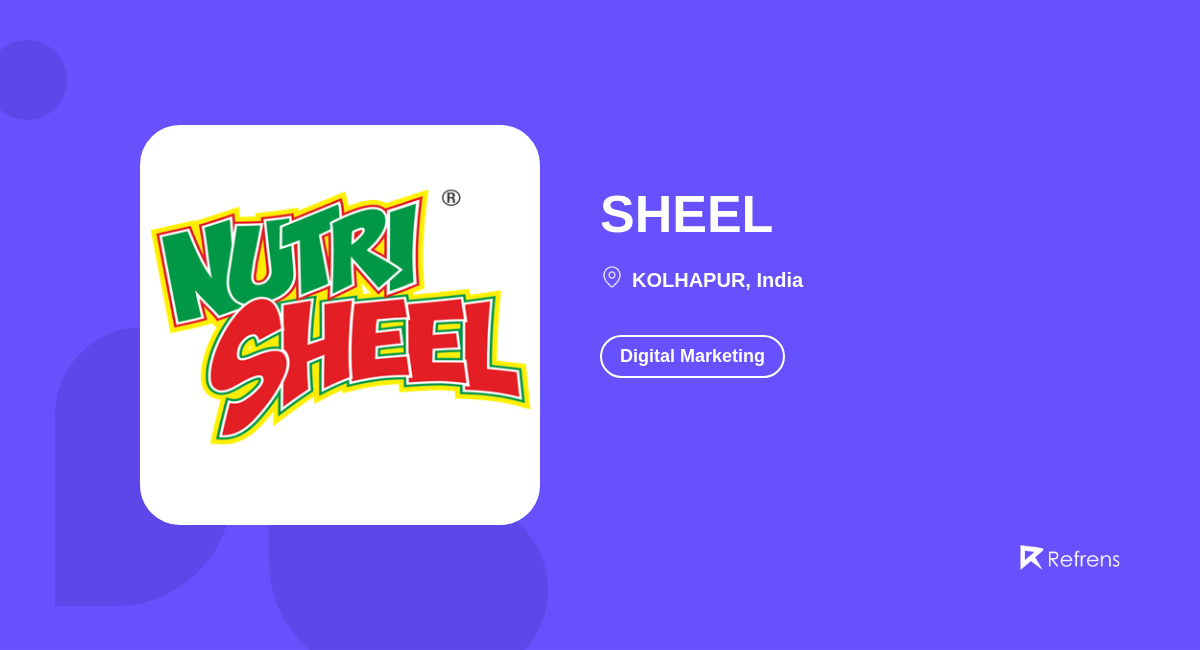 SHEEL | Digital Marketing, KOLHAPUR -Refrens