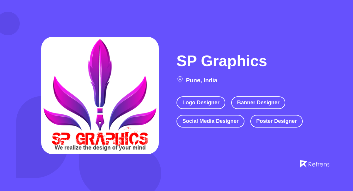 SP Graphics | Logo Designer, Pune -Refrens