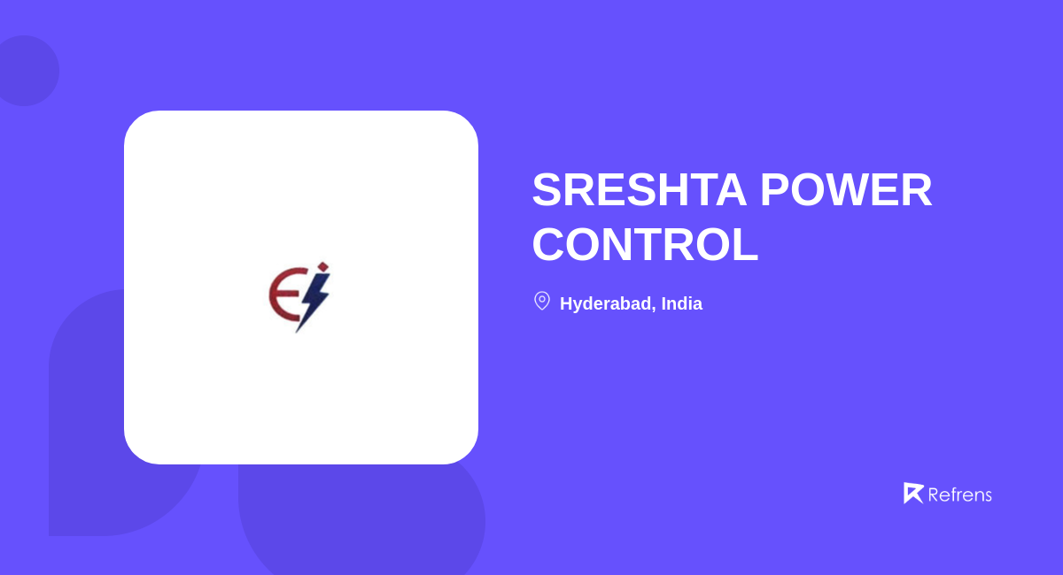 SRESHTA POWER CONTROL, Hyderabad -Refrens