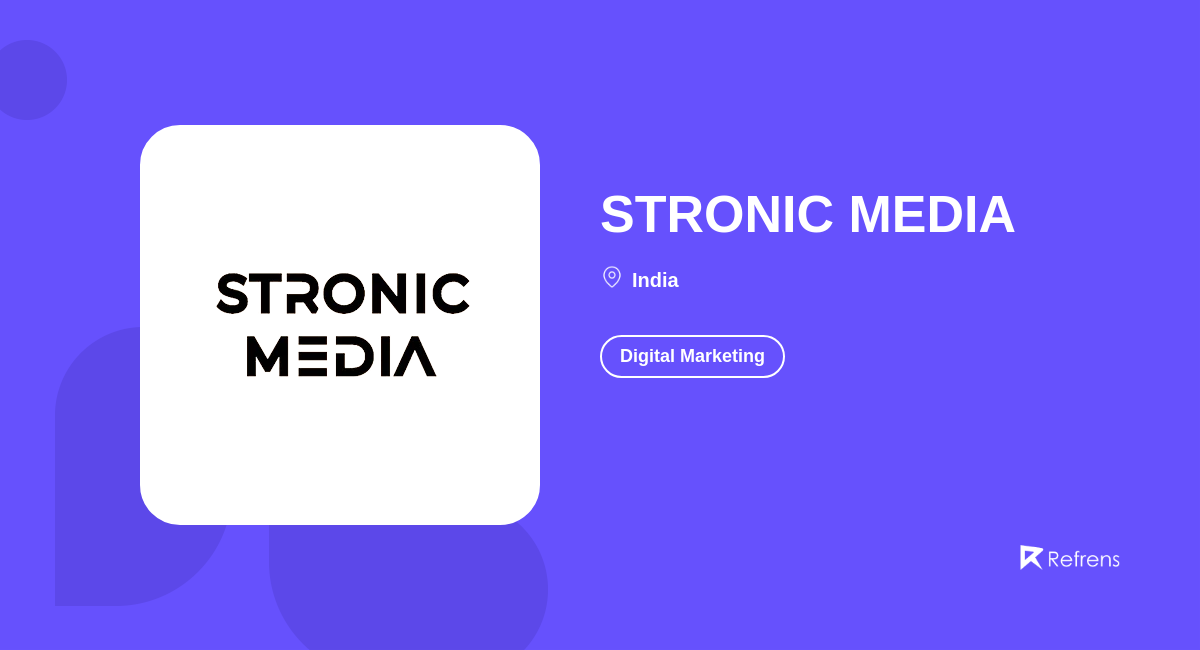 STRONIC MEDIA -Refrens