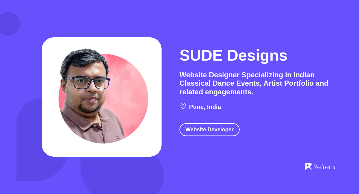 SUDE Designs | Website Developer, Pune -Refrens