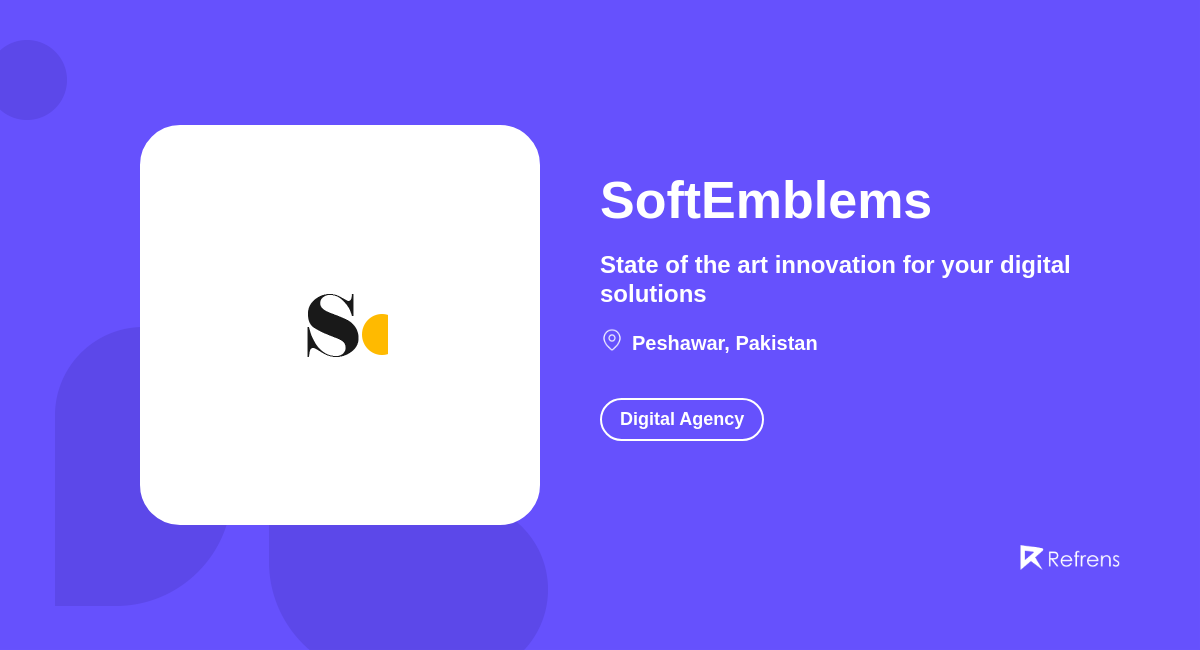 SoftEmblems, Peshawar -Refrens