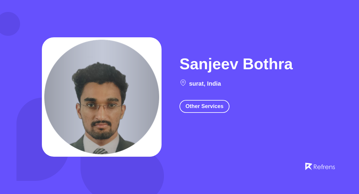 Sanjeev Bothra | Other Services, surat -Refrens