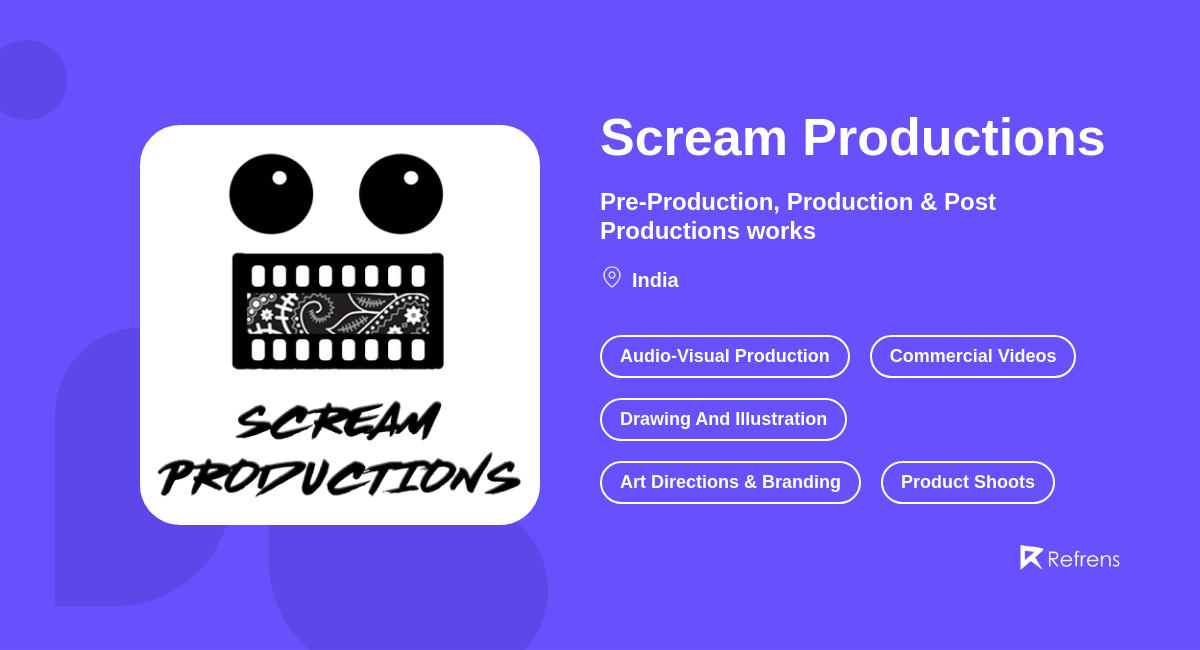 Scream Productions -Refrens
