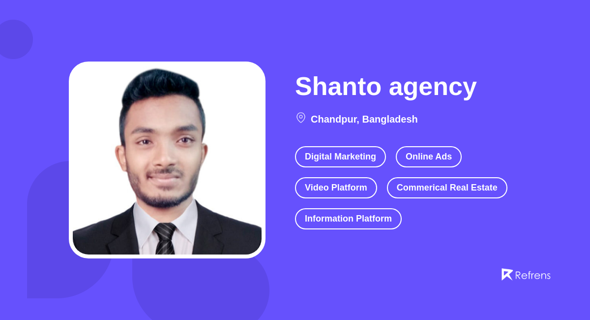 Shanto agency | Digital Marketing, Chandpur -Refrens